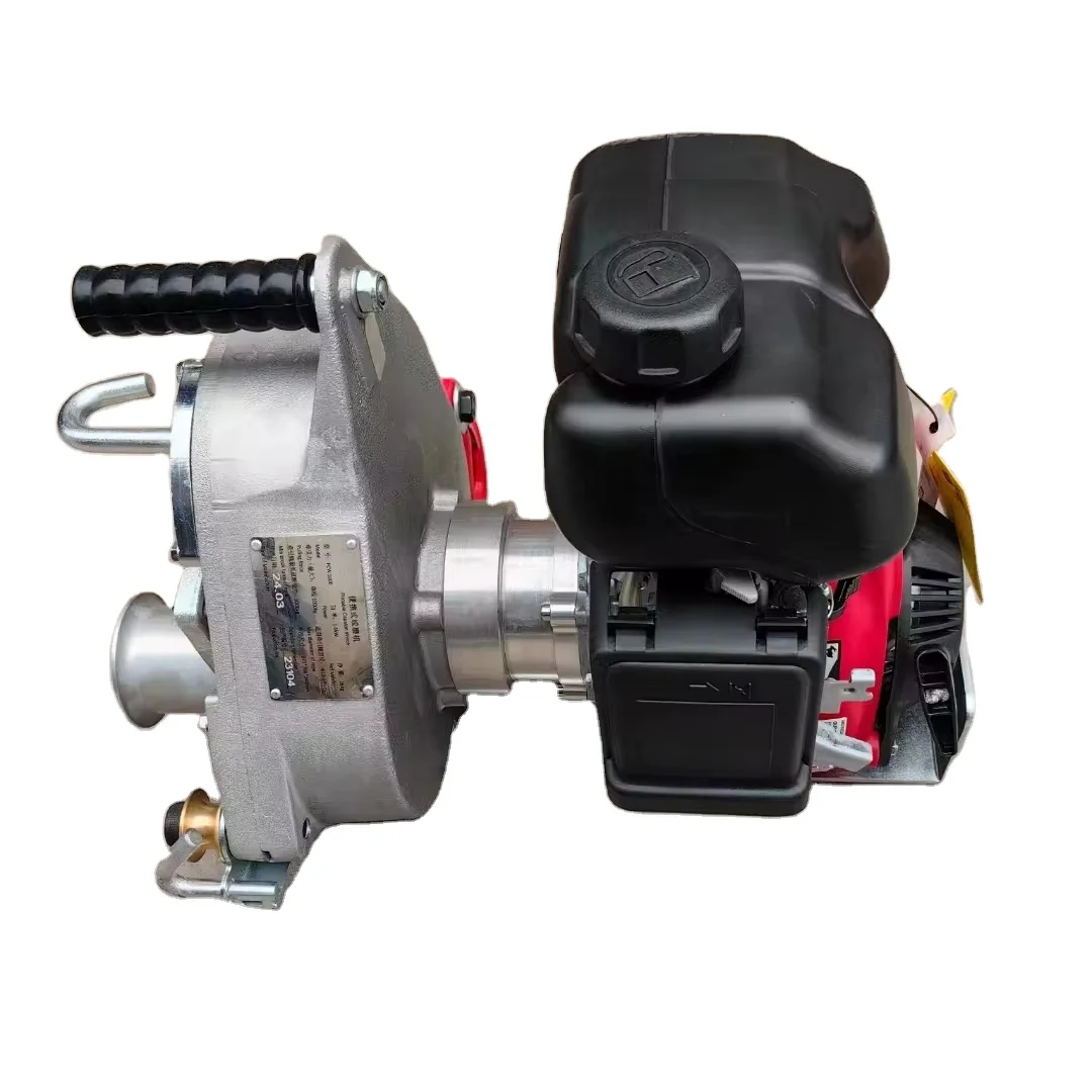 Portable Gasoline Winch Capstan 1000kgs Pulling Capacity GXH-50 Engine ...