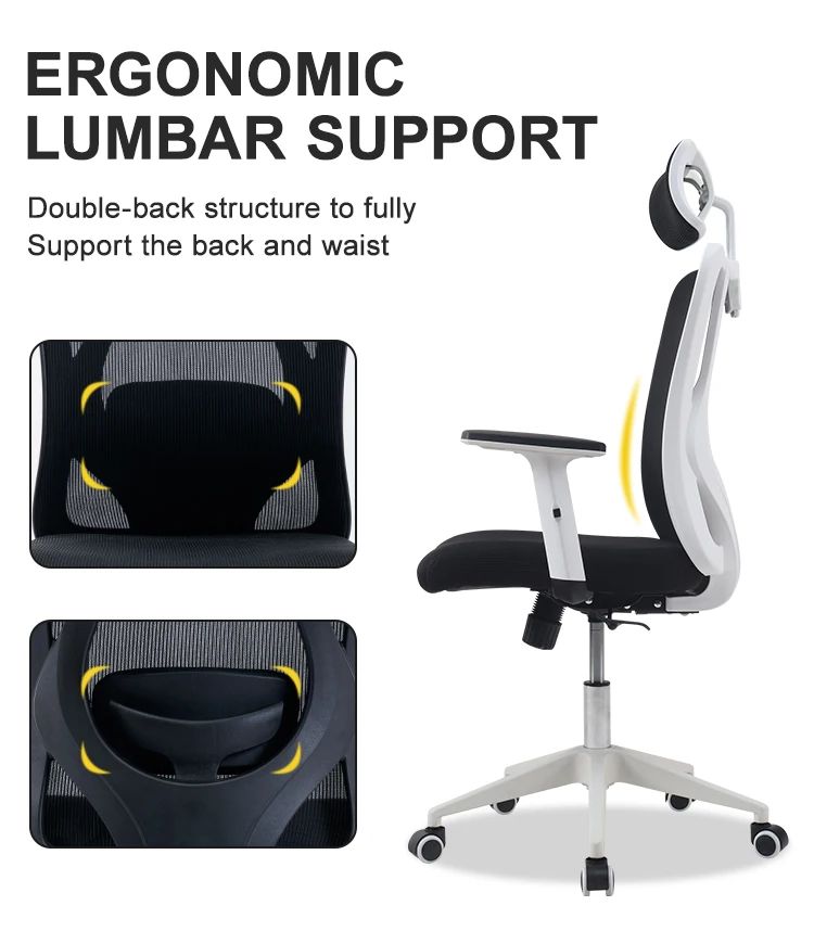 Modern Office Ergonomic Seating Mesh Executive Swivel Task Chair Mesh ...