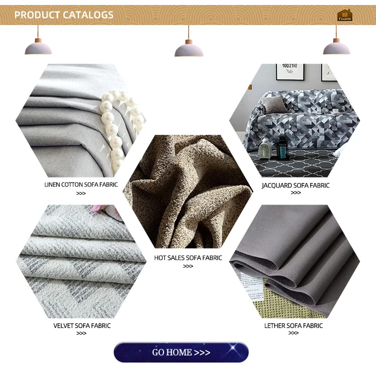 Wholesale Linen Fabric Couch Polyester Upholstery Sofa Fabrics