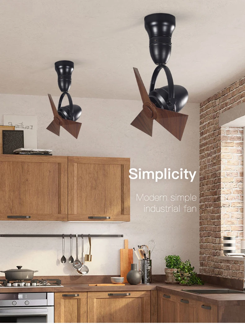 Energy Saving 360 Revolving Wall Bracket Ceiling Fan Oscillating ...