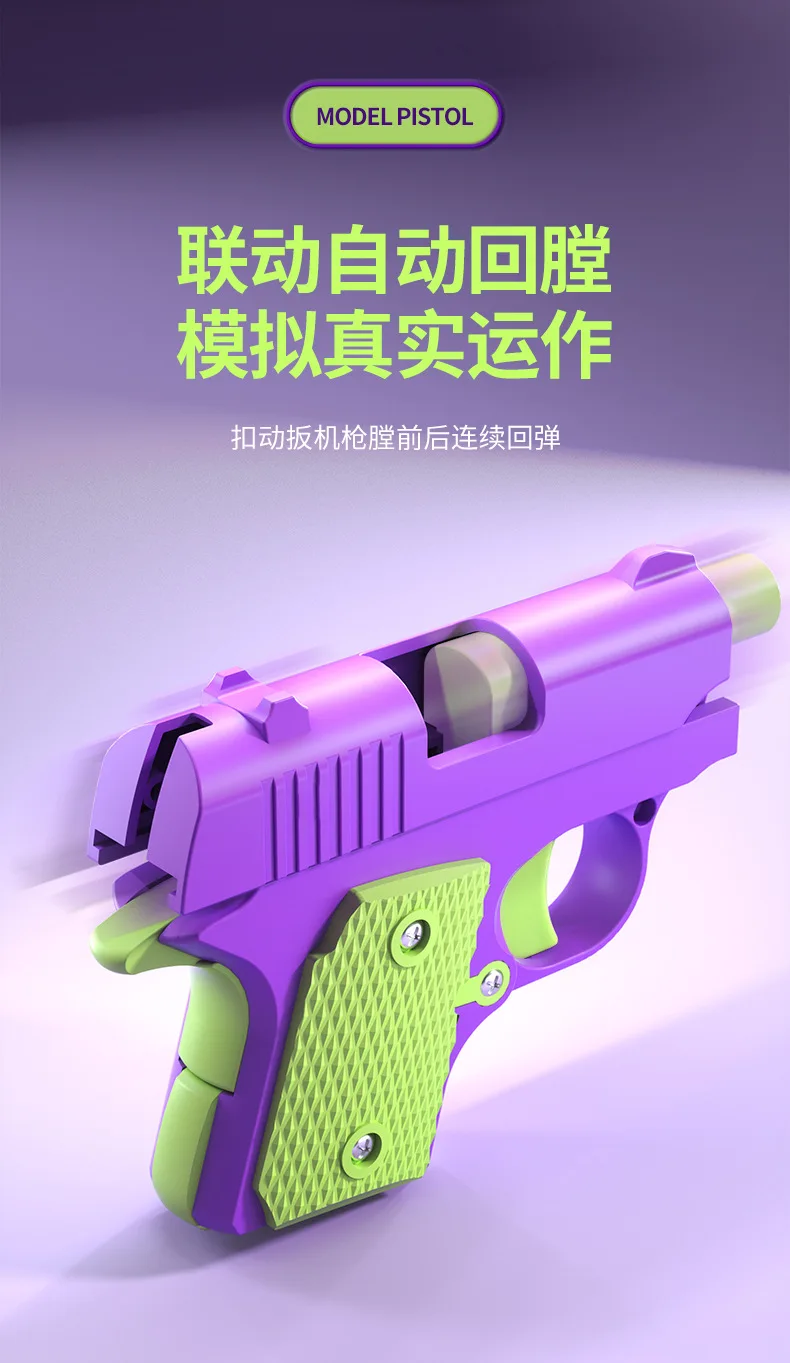 Gravity Mini M1911 Gun Toy Pistol 3d Printed Gun Luminous Mini Fidget ...