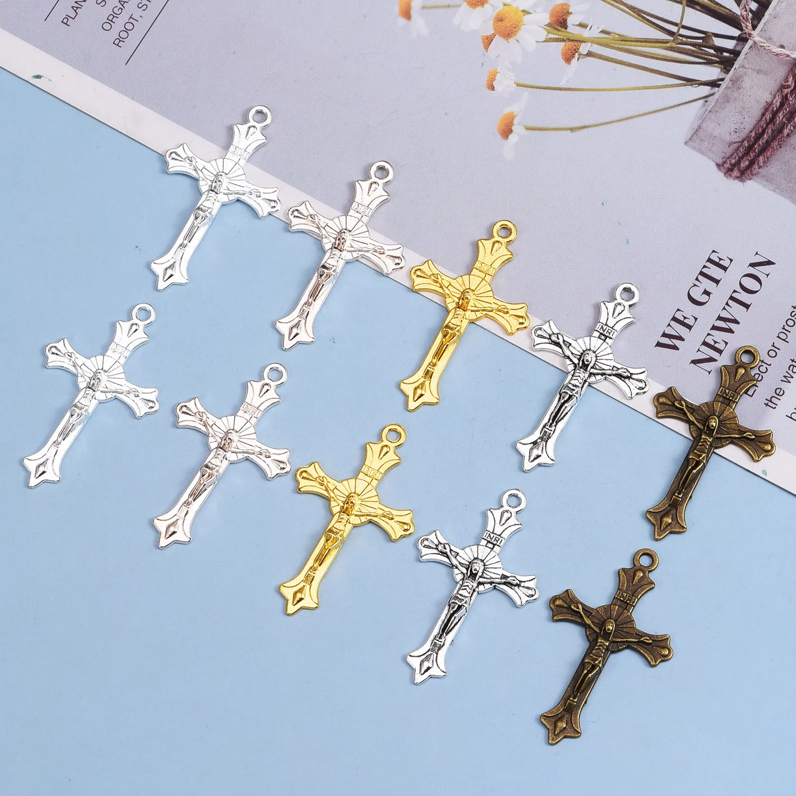 Alloy religious jewelry accessories, Catholic crosses, used for making ...