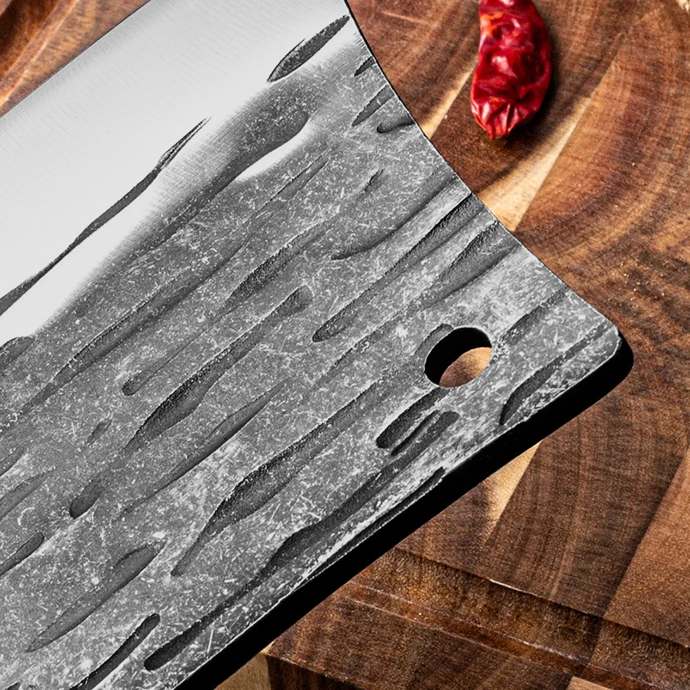 Traditional Kitchen Chopper Feet Big Bone Bone Chopping Knife Set Hand ...