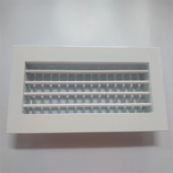 Air Conditioning Aluminum Supply Double Deflection Ceiling Air Grille ...
