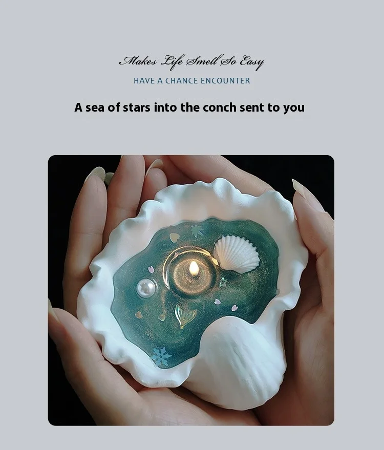 Customizable Logo Confession Sea Star Shell Handmade Candle