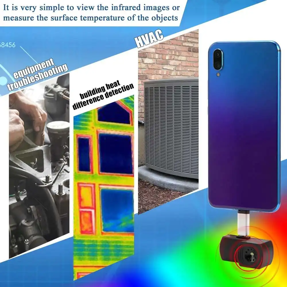 New Design In Stock Ht-101 220*160 Resolution Ir Thermal Camera Android ...