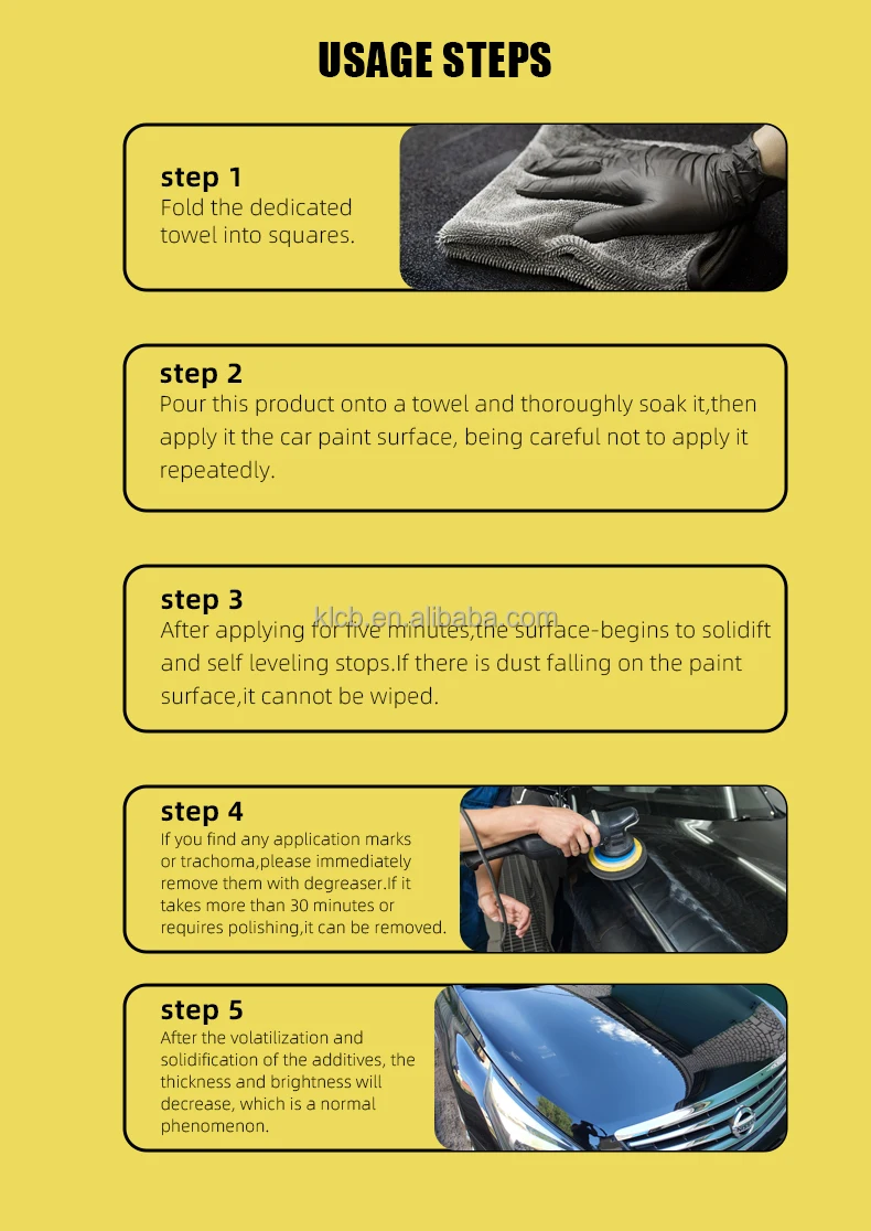 KLCB Self-leveling Liquid Glass Coating Car Care Product Sunburn Repair ...