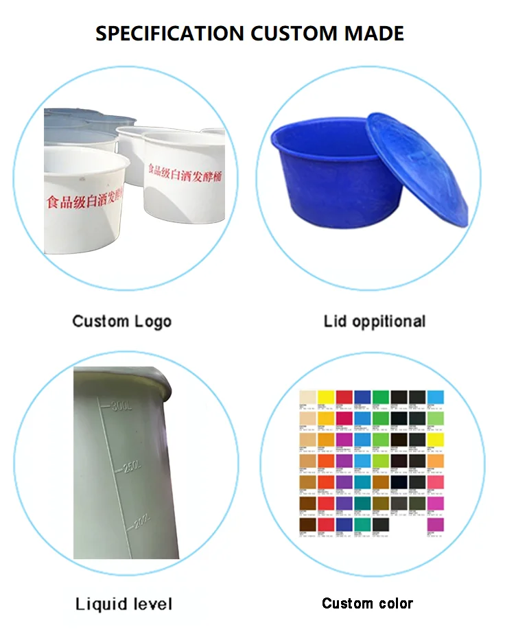 6000L Round Open Top Poly Water Container - Durable & Versatile