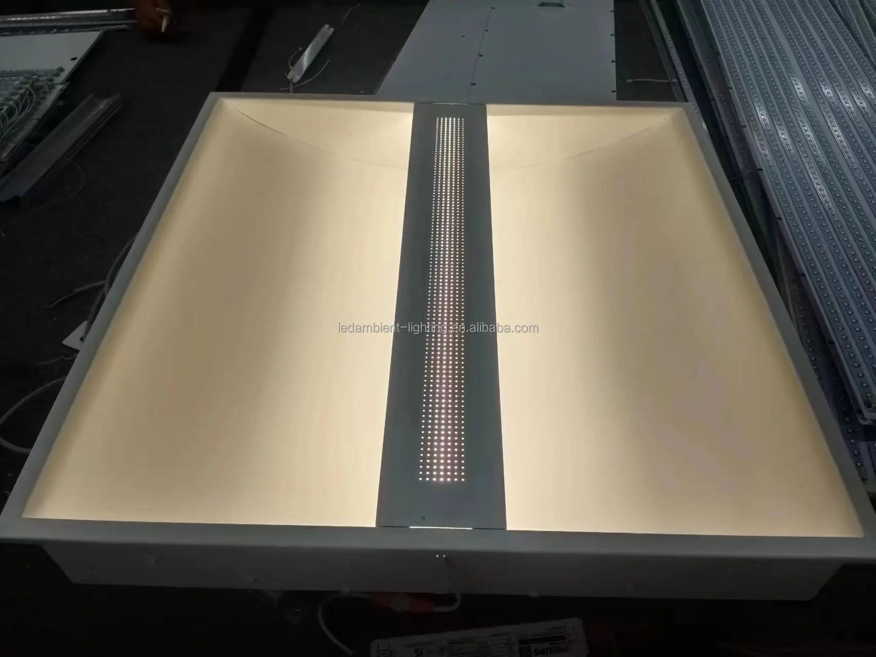 Double Parabolic Space Louver Light Fittings T8 Tube 2x9w