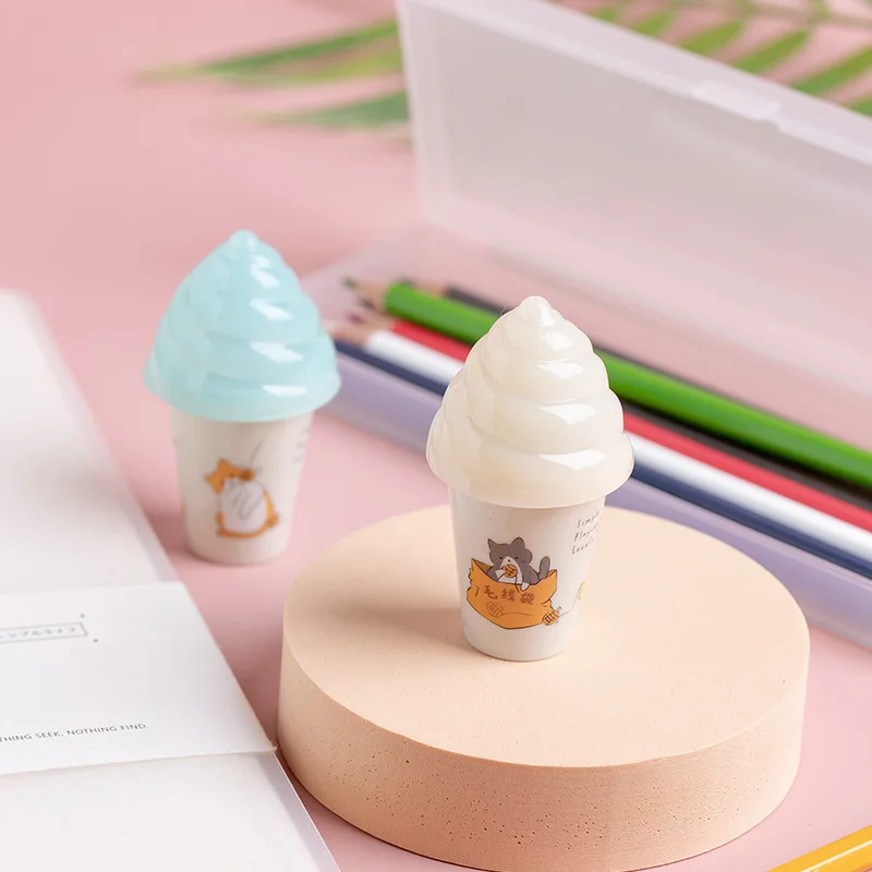 Plastic Tiangao Ice Cream Cone Pencil Sharpener Receive Pencil ...