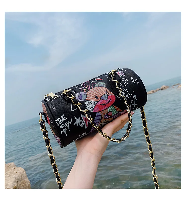 New Pu Handbag - Cute Cartoon Bear Design for All Seasons