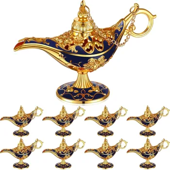 Aladdin Genie Lamp Magic Vintage Mini Brass Lamp Wishing Light Classic ...