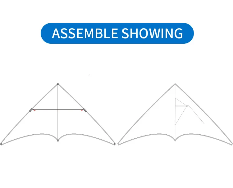 Blue Lotus Kite New Design Model Polyester Kite Fiberglass Frame ...