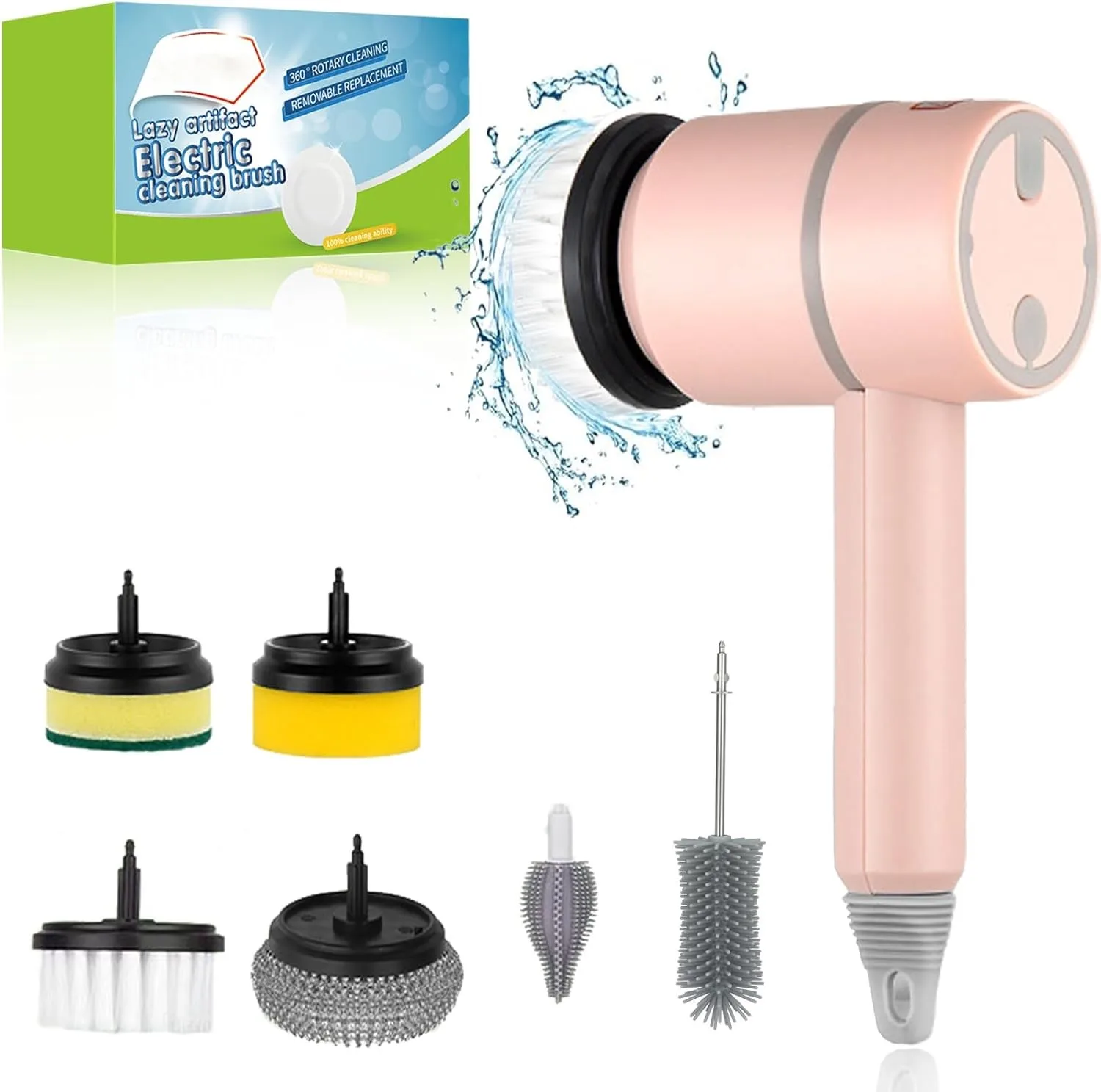 Electric Spin Scrubber Rechargeable Cordless Electric Cleaning Brush ...