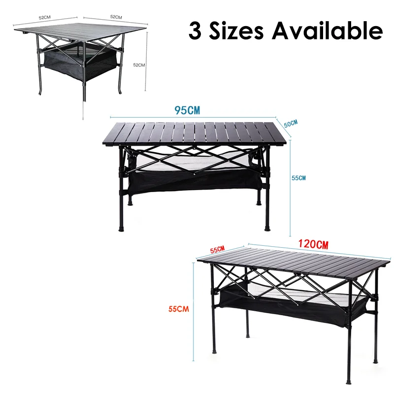 Portable Camping Picnic Dining Table And Chair Set For Events Aluminum ...