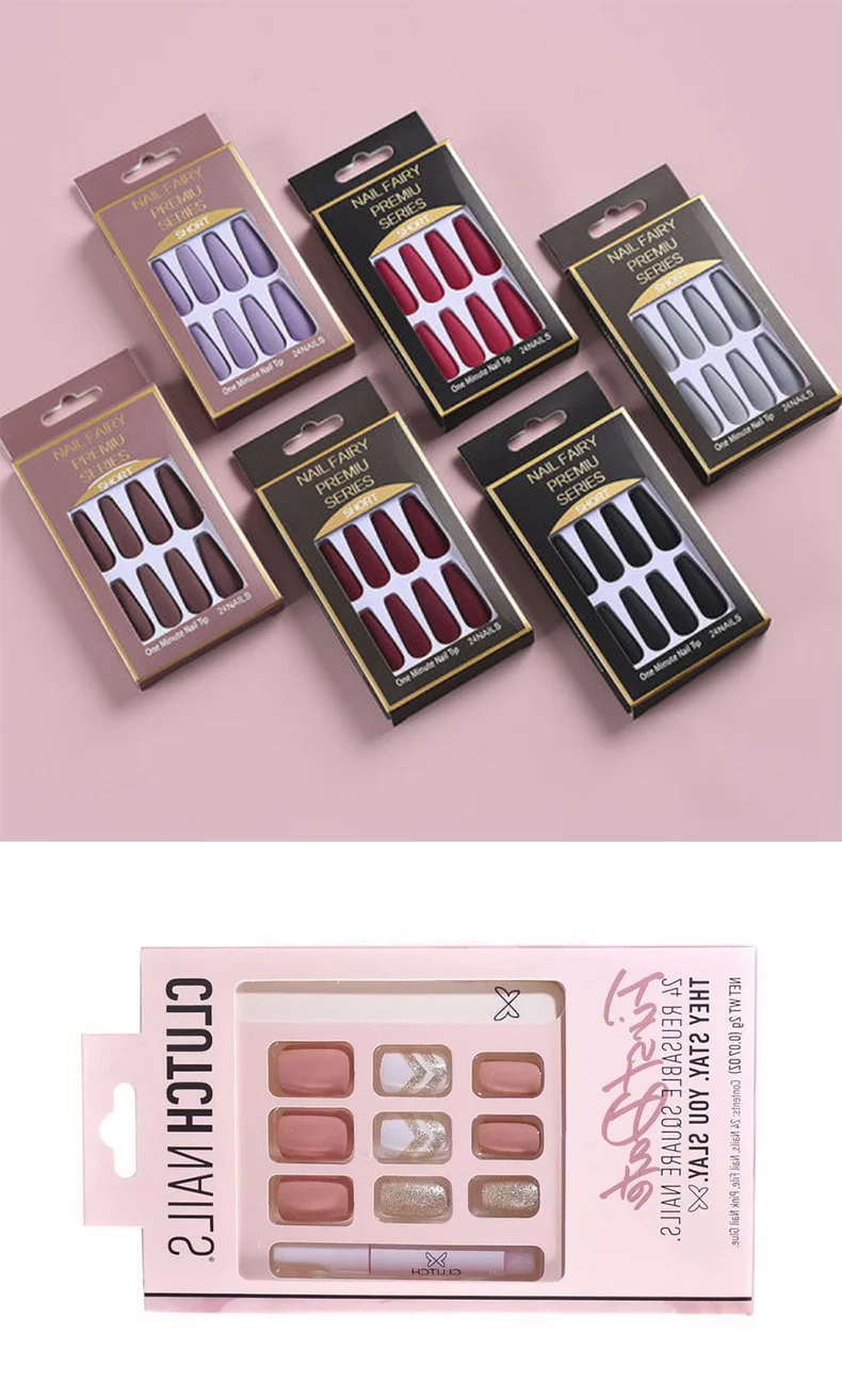 False Nail Packaging Box Custom/packaging Box For Artifaical Nails ...