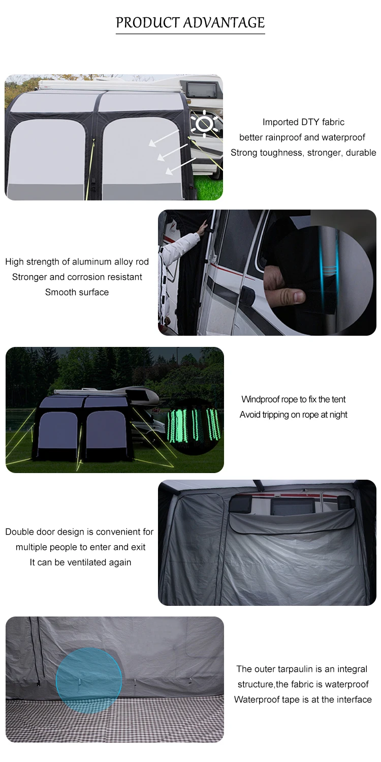 Inflatable Caravan Awning Tent Camping Trailer Inflatable Air Caravan ...