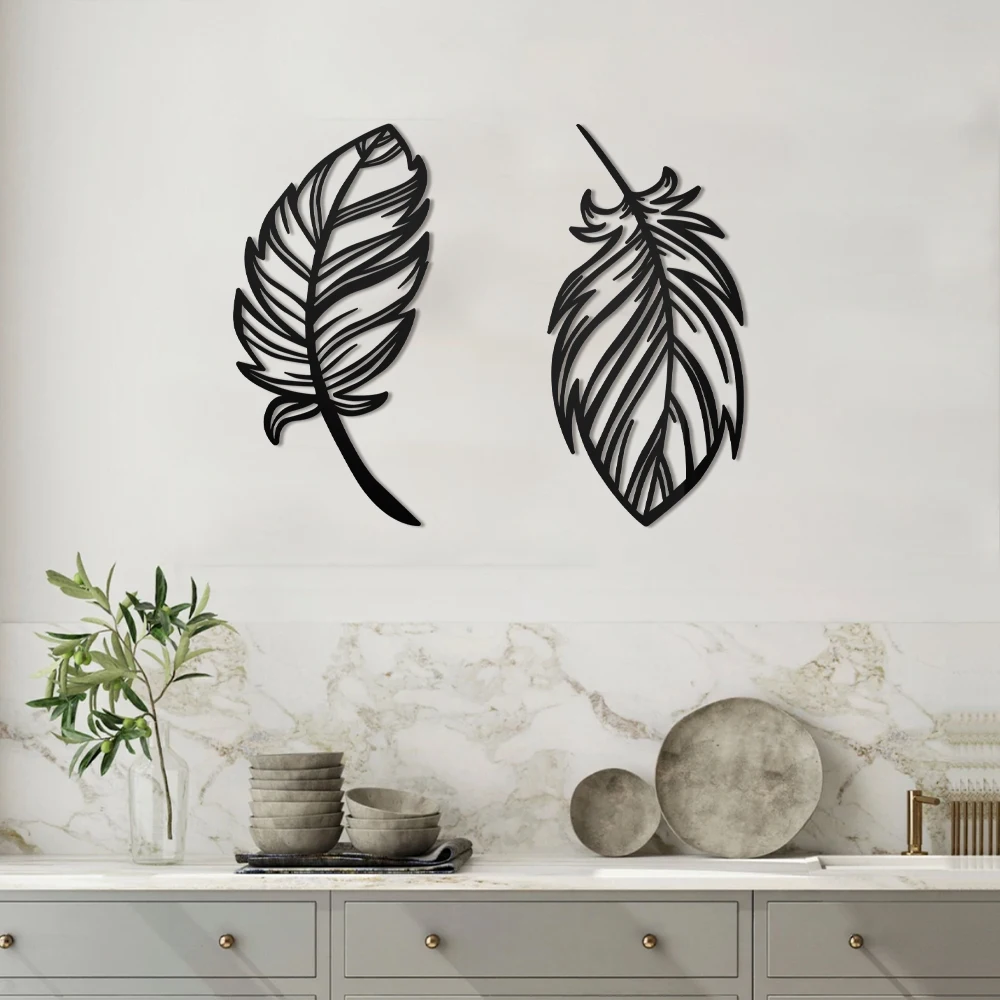 Putuo Decor 3D Black Wood Line Painting Art | Minimalist Wooden Wall ...