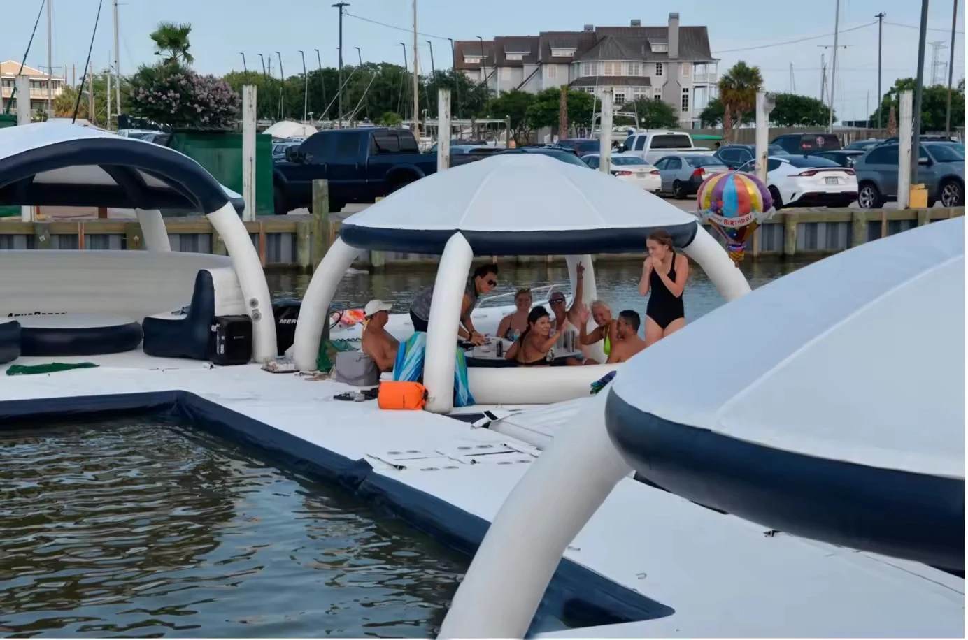 Leisure Inflatable Swimming Water Island/ Inflatable Floating Raft ...