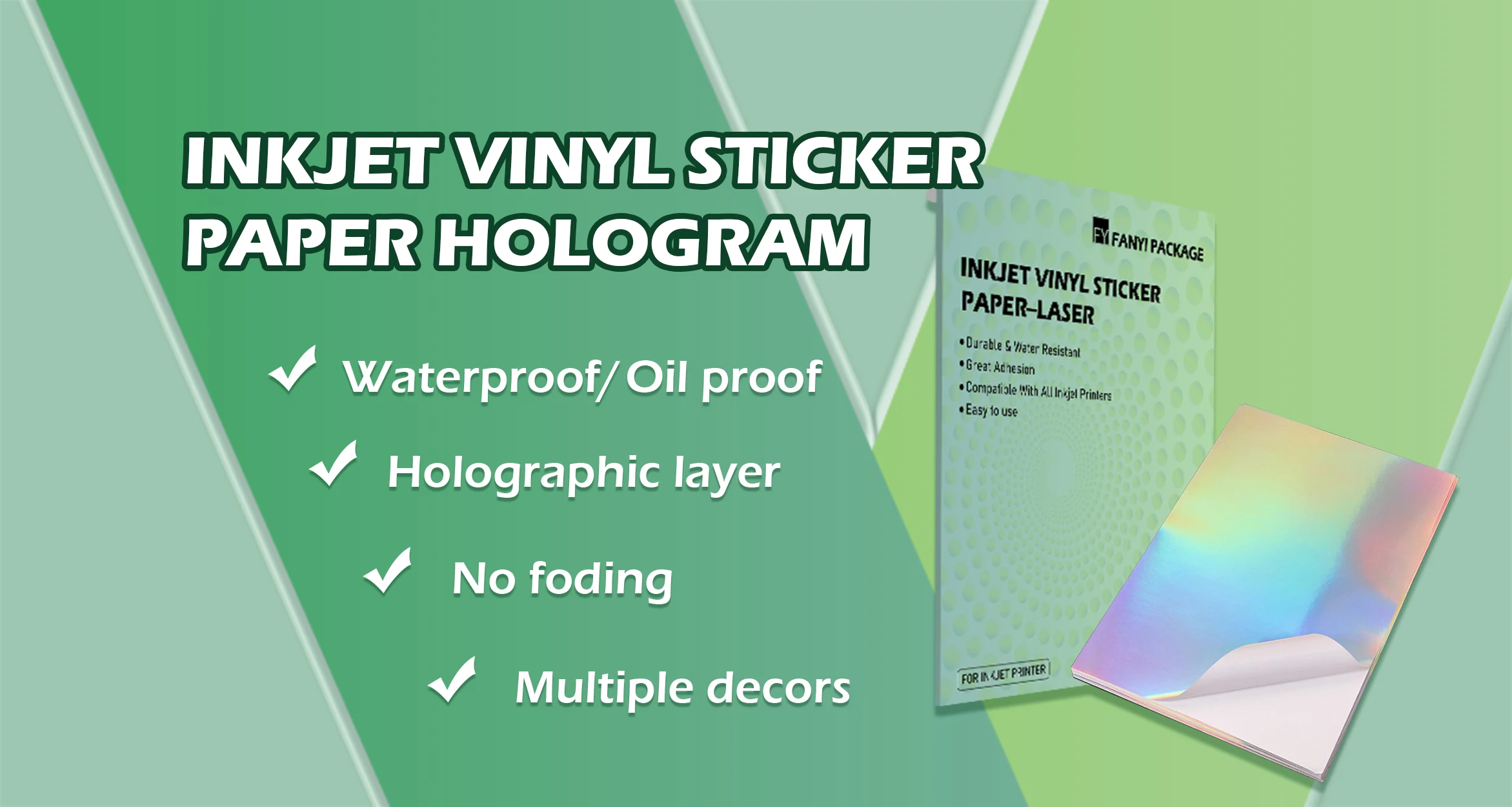 Custom A3 A4 Vinyl Sticker Paper Waterproof Inkjet Printing Paper ...