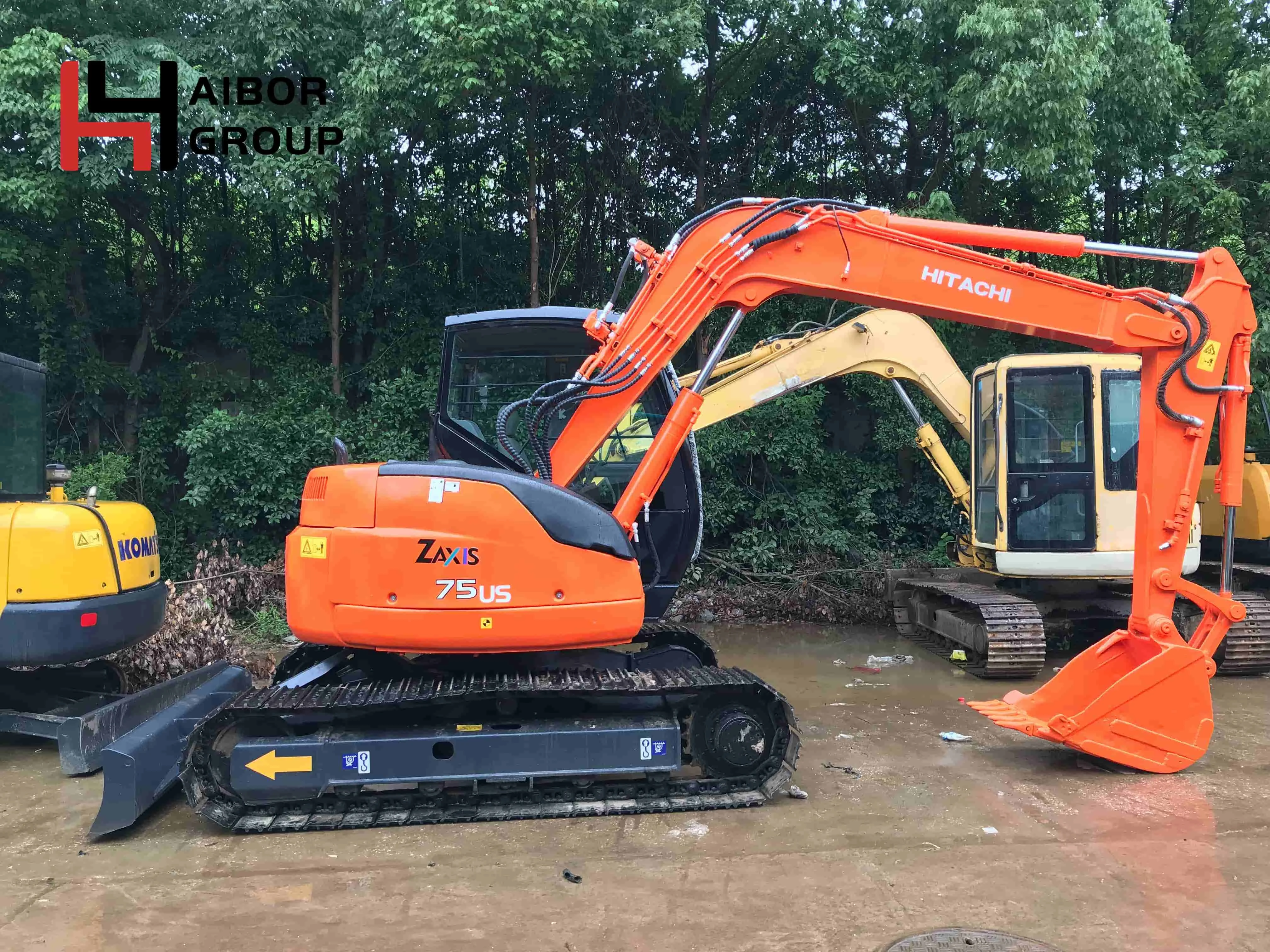 Used Original Japan Hitachi ZX75US Hydraulic Original Mini Excavator ...
