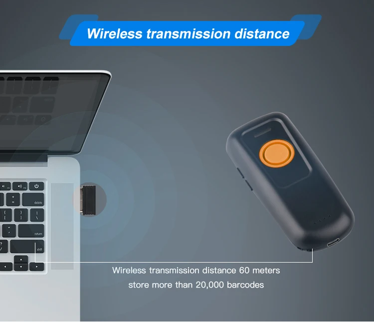 Long Range Dual Mode Handy Barcode Reader - Wireless & Portable