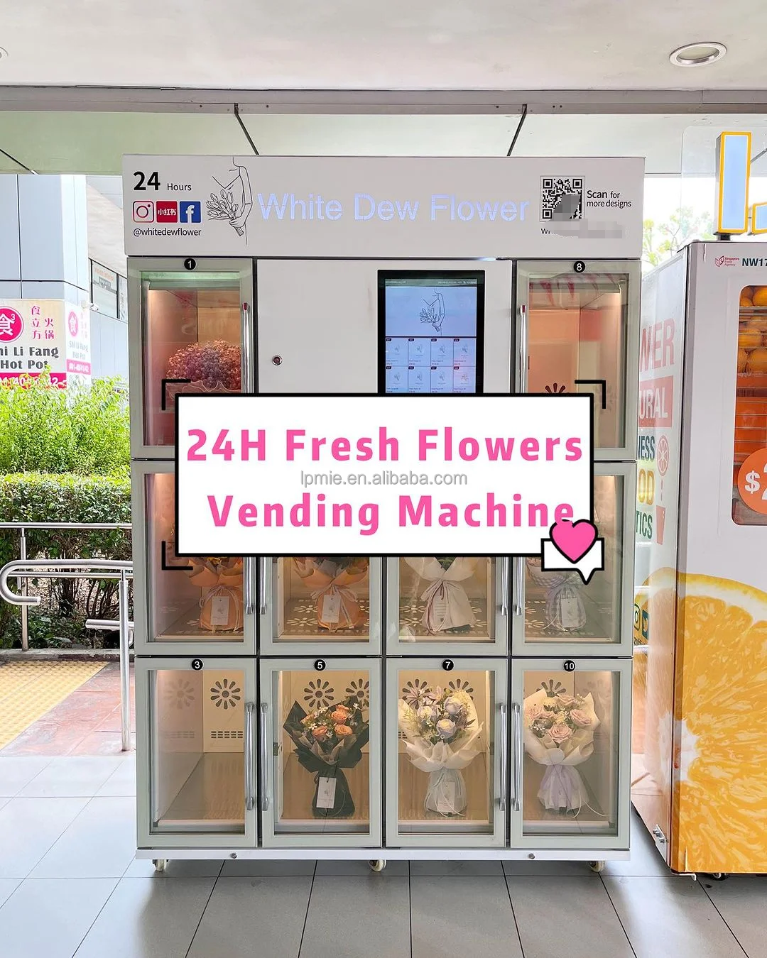 Fresh Flower Vending Machine - LPMIE Combo Vending Solution