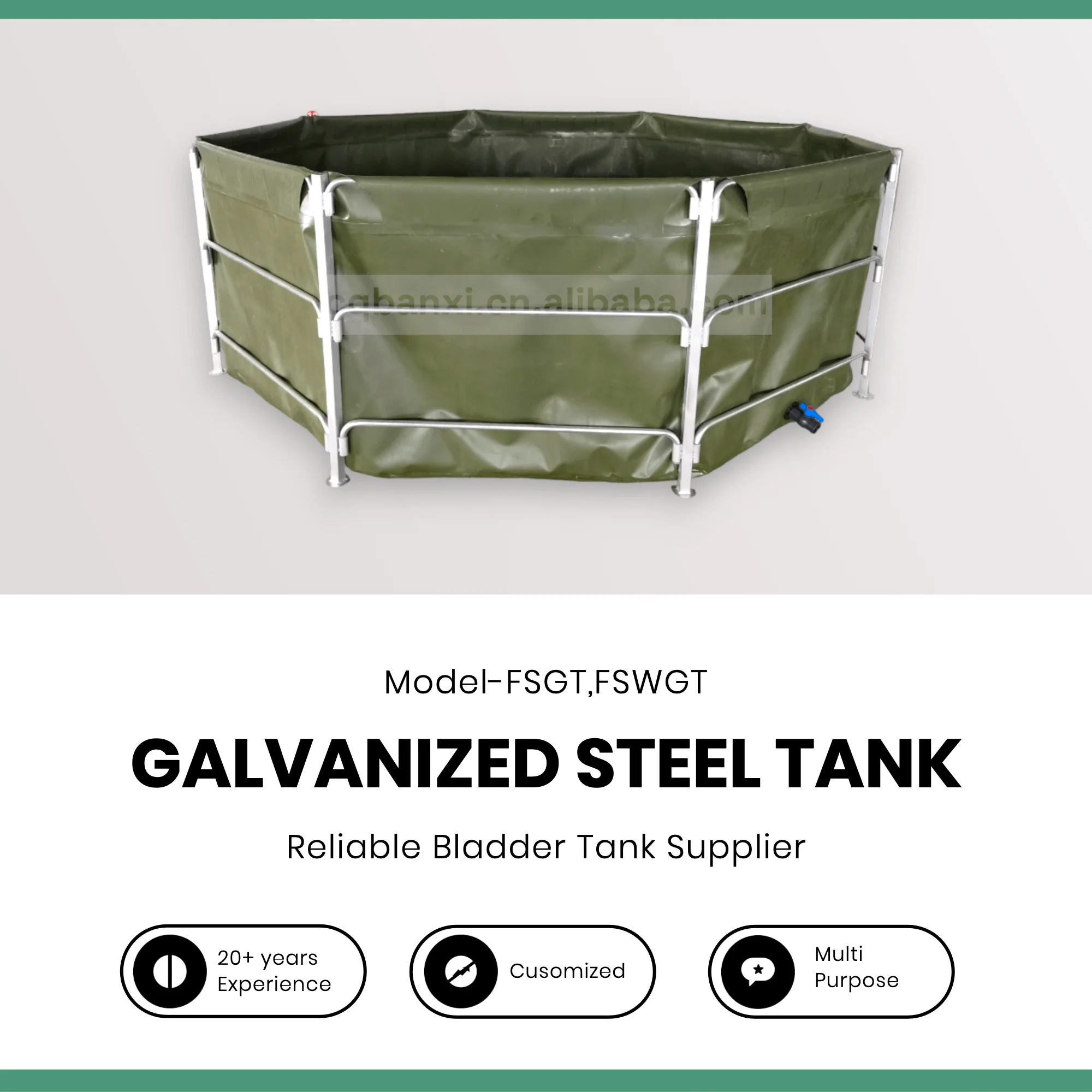 10000L-500000L Big Capacity Ras Aquaculture Tanks for Fish Farming