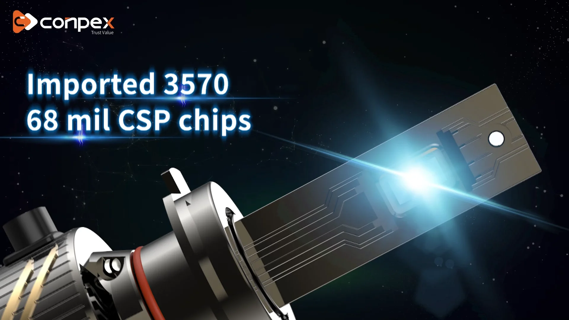 Conpex Factory Led Auto Headlight 20000lm 200w H13 H1 H7 9005 9006 H11 ...