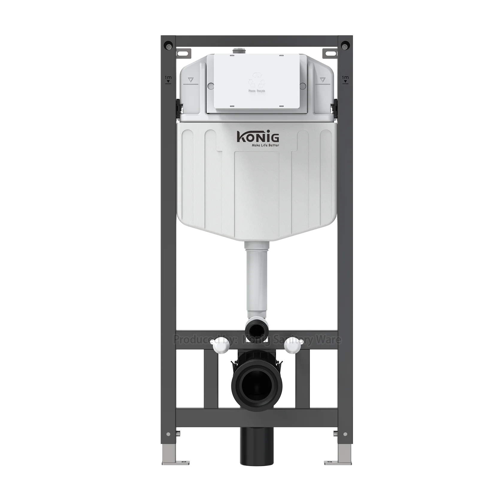 Concealed Toilet Cistern Hidden Flush Concealed Water Tank For Wall ...