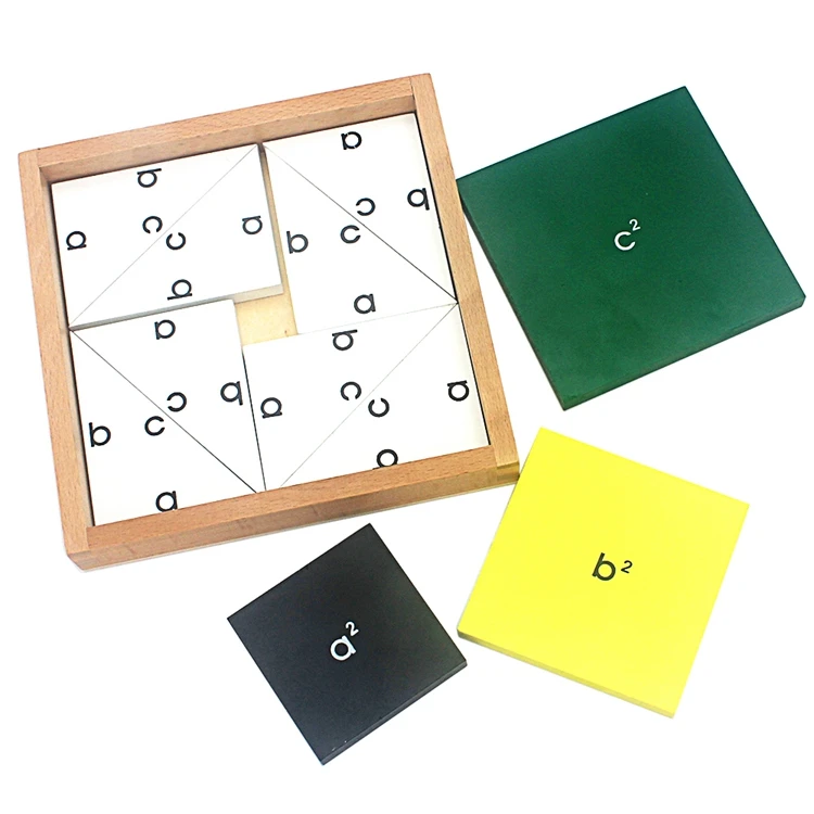 Montessori Pythagorean Theorem Board - Math Learning Toy