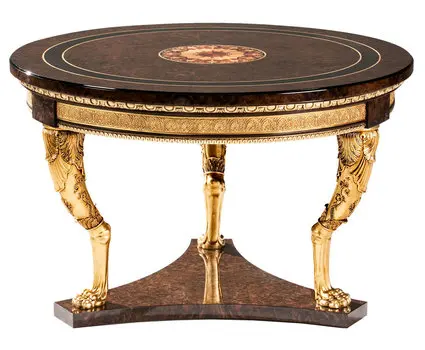 European Royal Family Classic Dining Table Solid Wood Dining Room ...