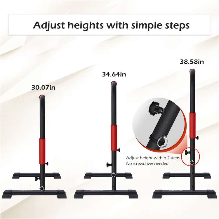 Pull Ups Dip Stand Station Parallel Bars Outdoor Wall Horizontal Bar ...