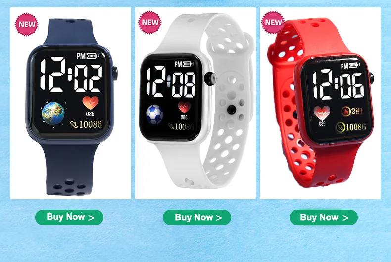 Smart M9 Student Digital Watch With Led Wristband And Water-resistant ...