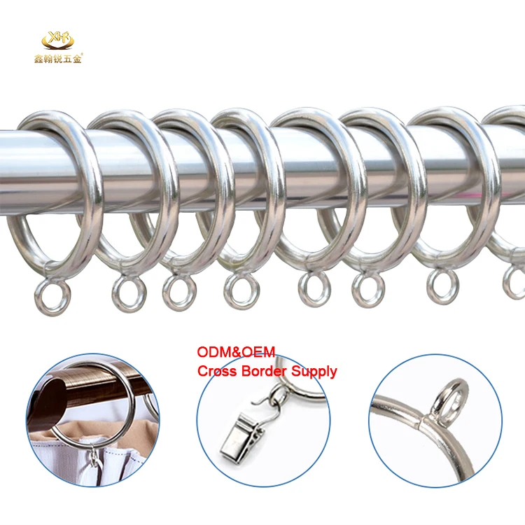 Xinhanrui Factory Custom Drapery Rings with Eyelets Metal Curtain Rod ...