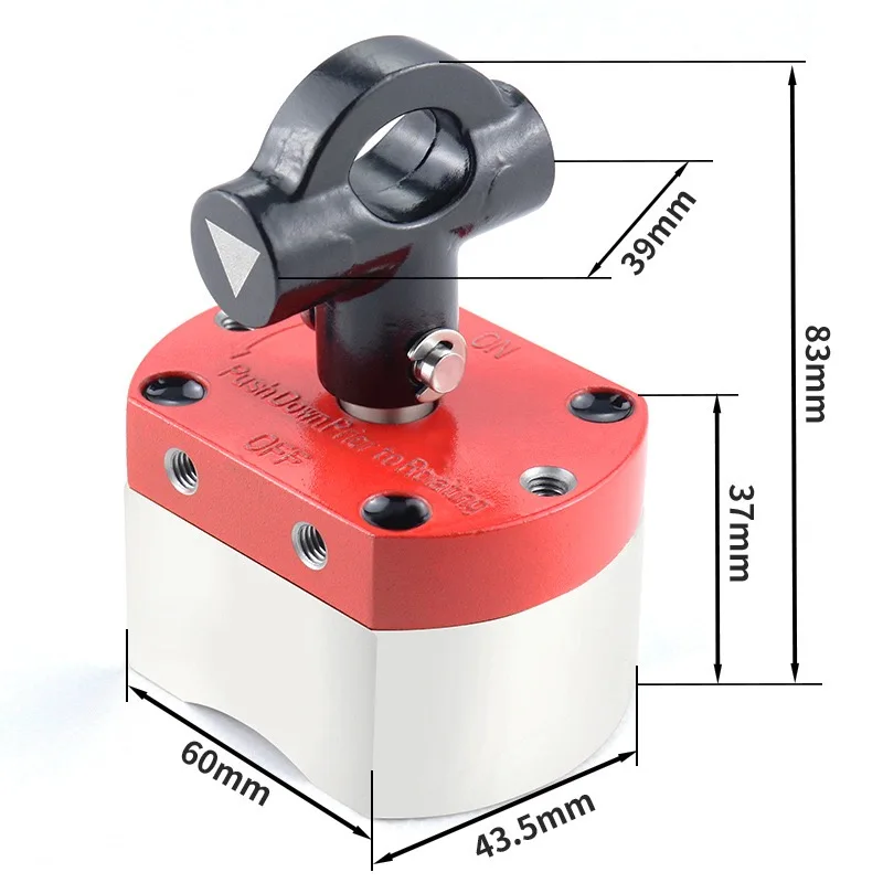 700LBS Switch Magnet On/Off Magnetic Base Holder Welding Magnet ...