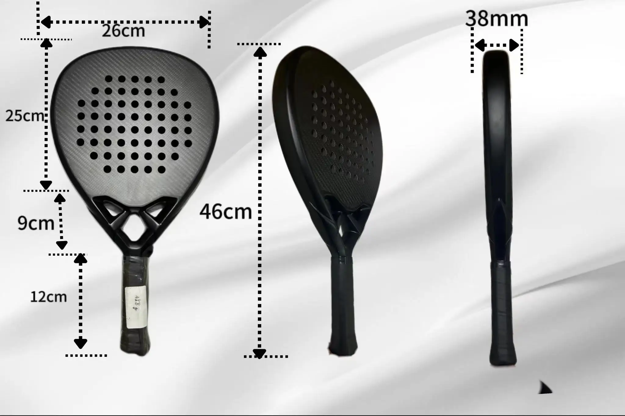 Professional Tecnis Beach Padel Tennis Racket Carbon Fiber Soft Padel ...