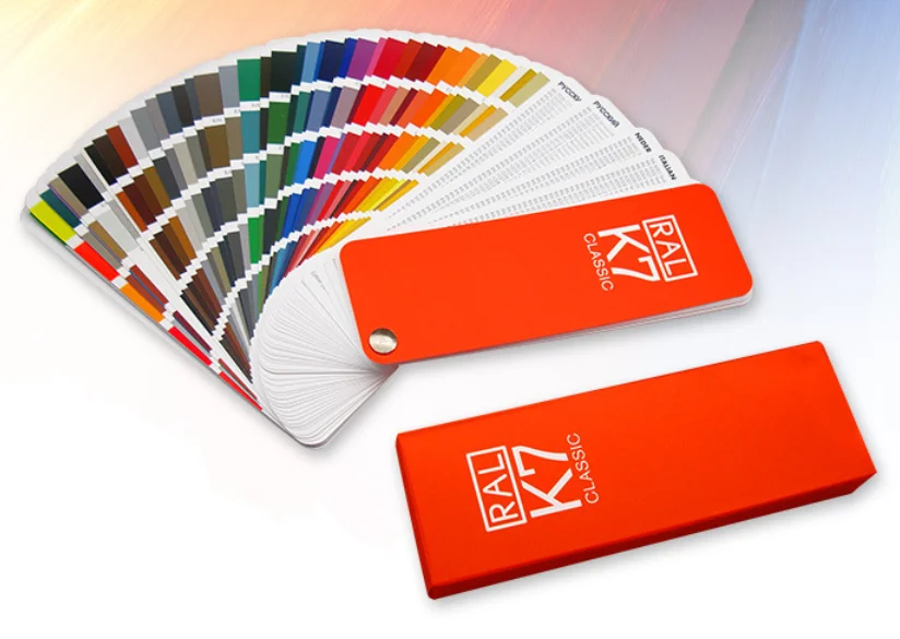 Ral K7 Classic Paint Color Charts Page Chip Card Brochure - Buy Paint ...