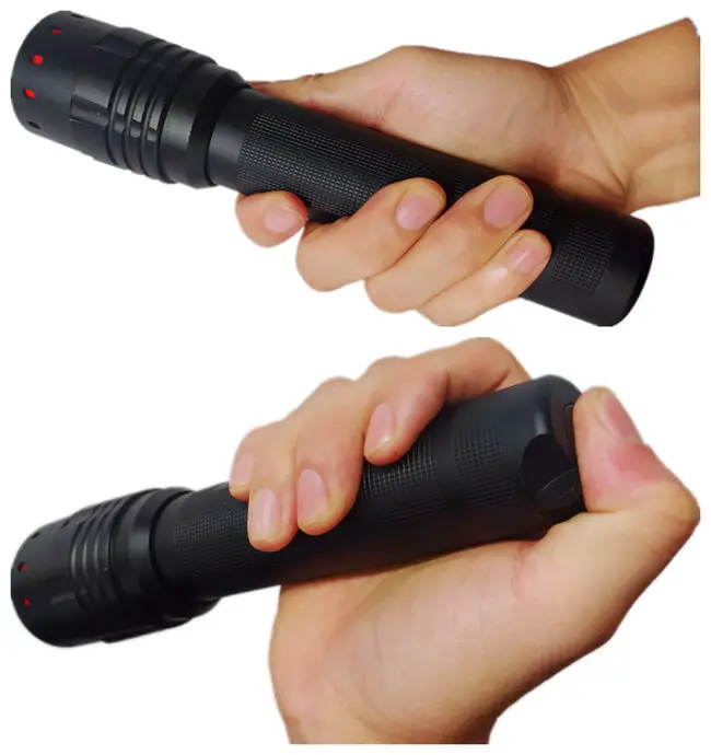 4xaa Battery Powered 380 Lumens Zoomable Flashlight Water Proof Ip64 ...