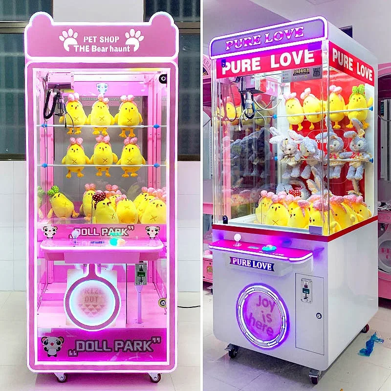 Riteng New Coin-operated Claw Doll Machine 4 Player Claw Machine Using ...