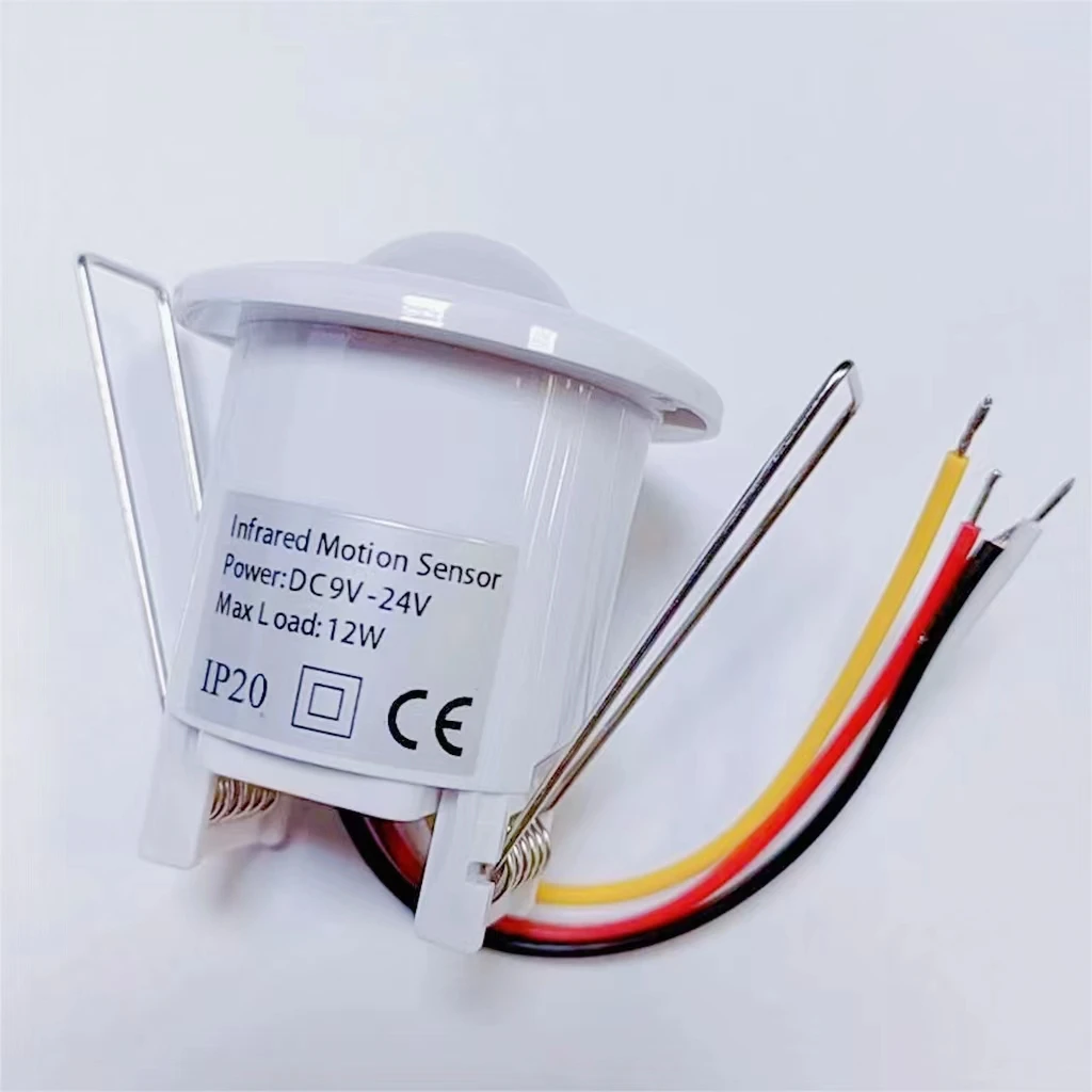 Wall Mounted Dry Contact PIR Detector DC 9V 24V 12V Ceiling PIR Sensor ...