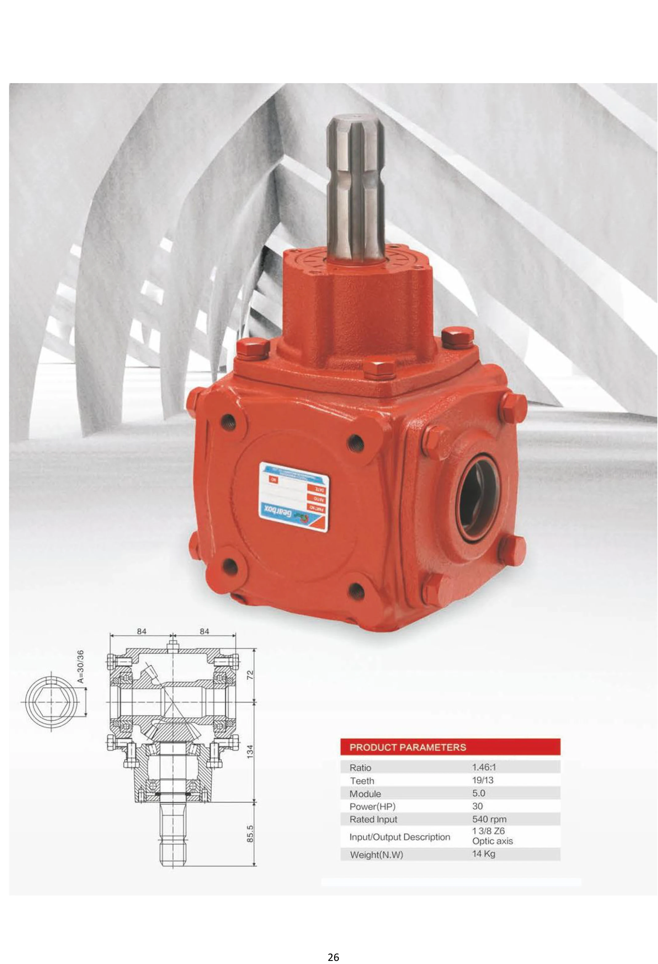 Mower Gearbox Transmission for Tractor PTO - Durable & Efficient
