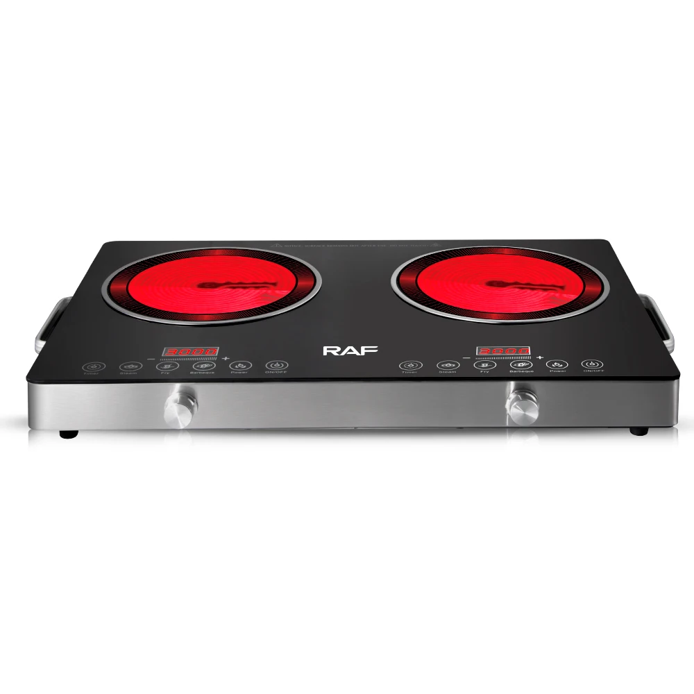 RAF Quality 7000W 2 Burner Cooktops - Double Induction Cookers