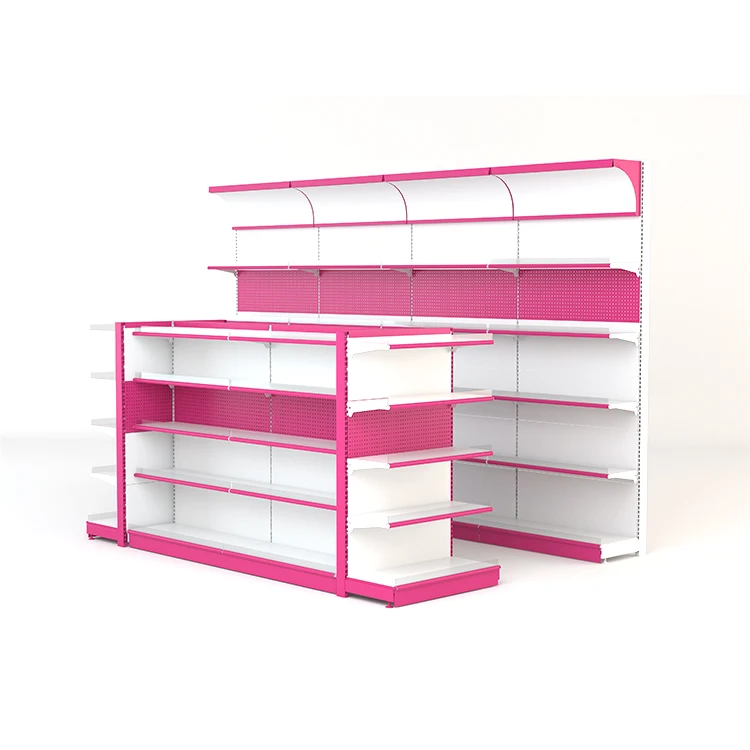 Supermarket Back Panel Rack Shelf Promotion Grocery Shelves Systems For ...
