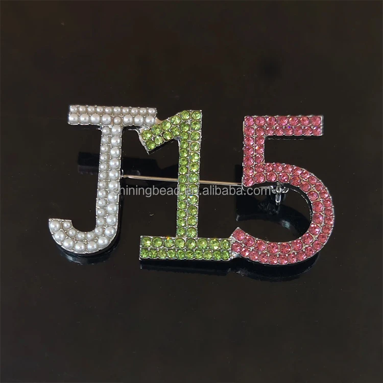 Wholesale Custom Greek Sorority Metal Logo J15 & J13 Pearl Rhinestone ...