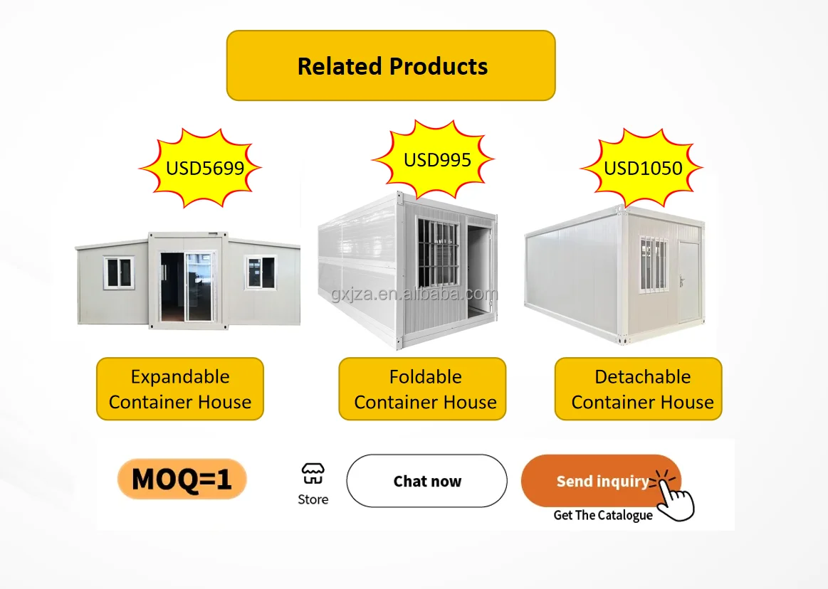 20ft Factory Prefab Casa Modular Container Tiny Homes Foldable Office ...