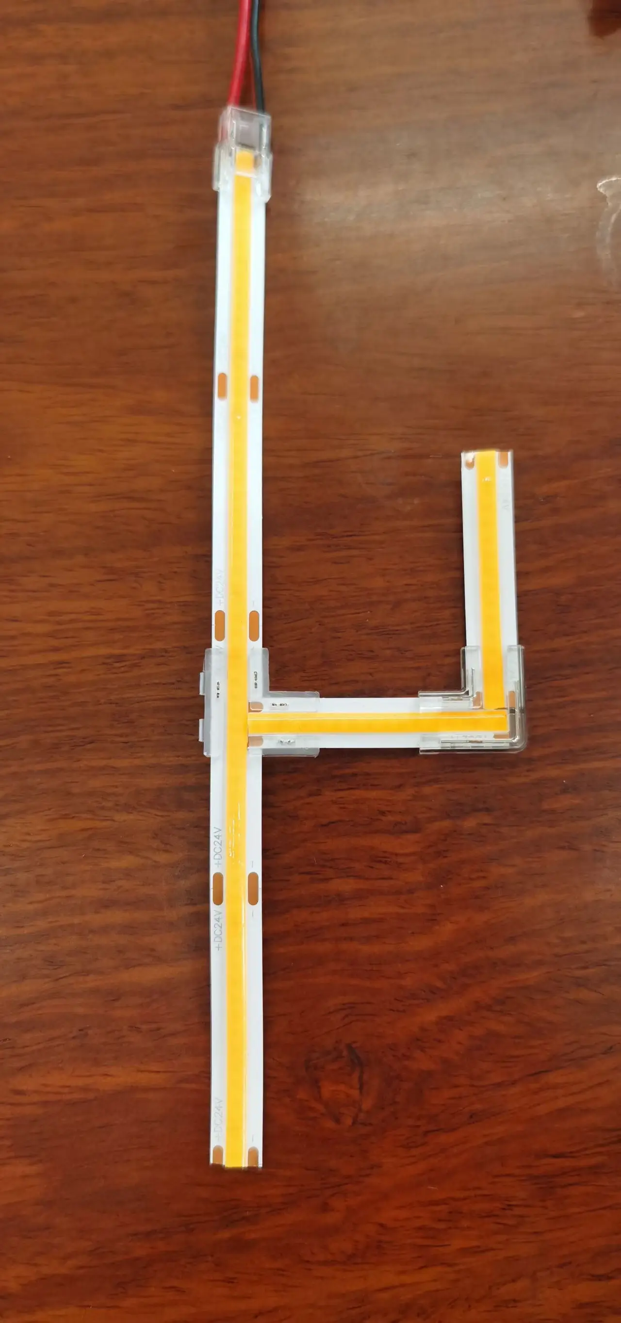 Seamless LED Strip L connector 90 degree 6mm 8mm 10mm PCB solder free ...