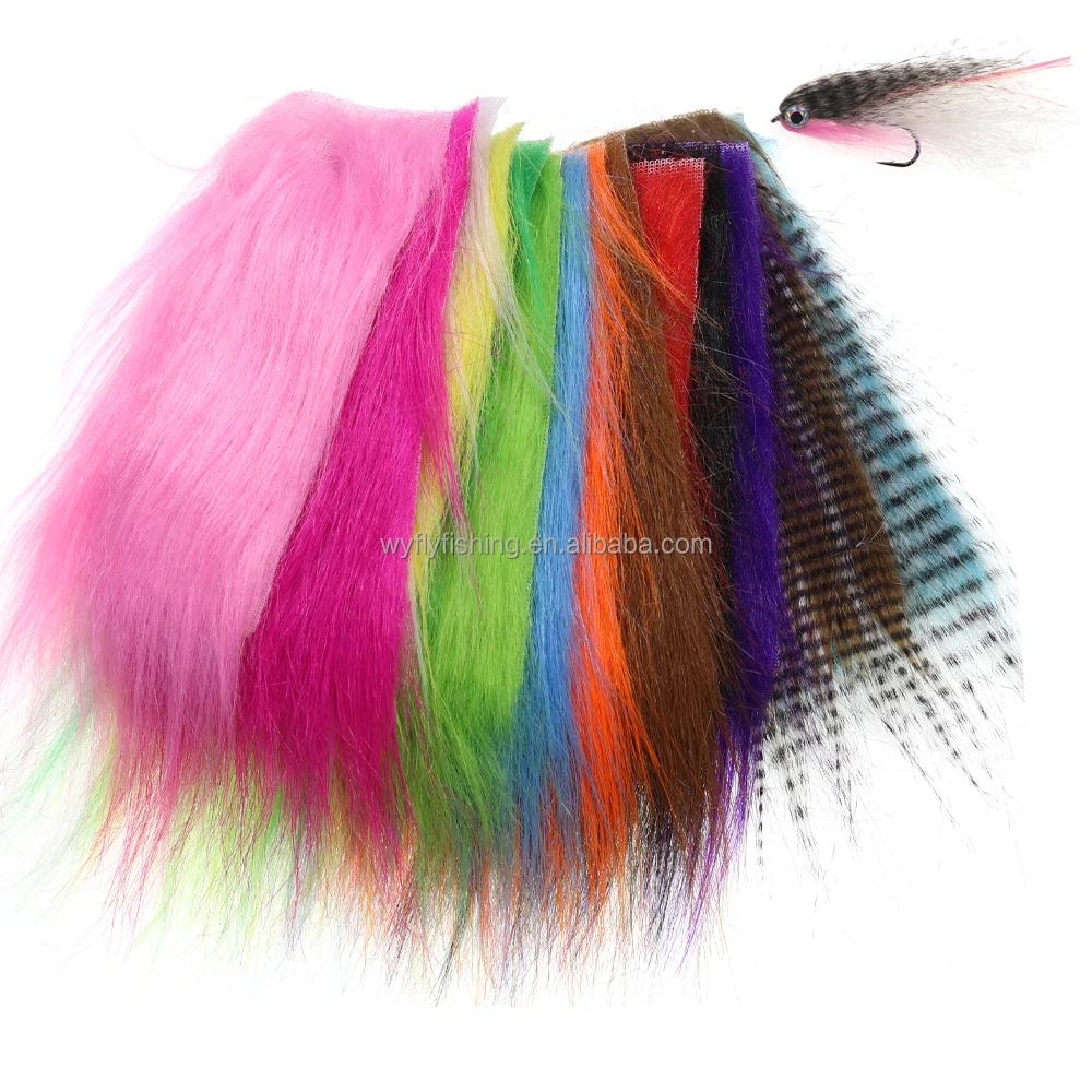 Fly Tying Material Long Hairy Craft Fur Artificial Synthetic Fluffy ...