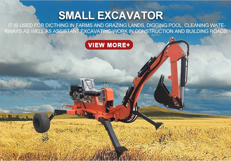 China Mini Towable Backhoe Price Small 9hp 15hp Self Propelled Atv Mini ...