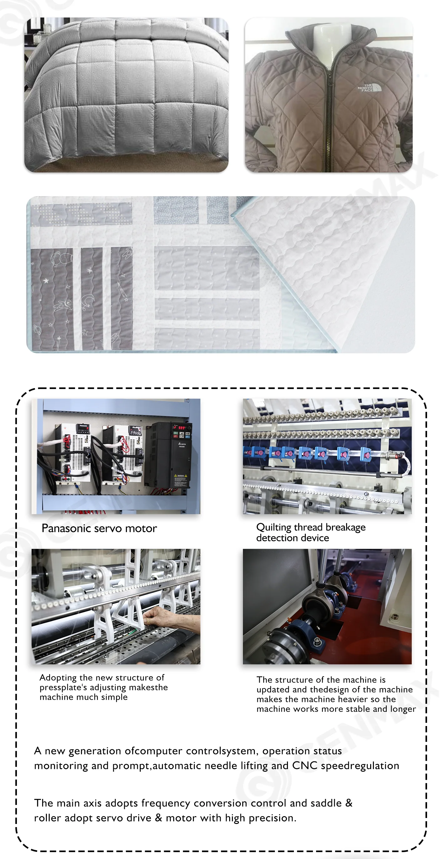 Best High Output Lock Stitch Multi Needle Quilting Machine for ...